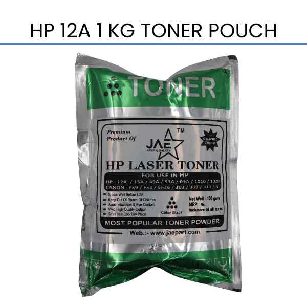 HP 12A Toner Powder Pouch 1 kg for use in HP-12A / 15A / 49A / 53A ...